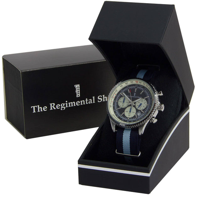 Navy & Sky Blue Military Chronograph Watch – The Regimental Shop